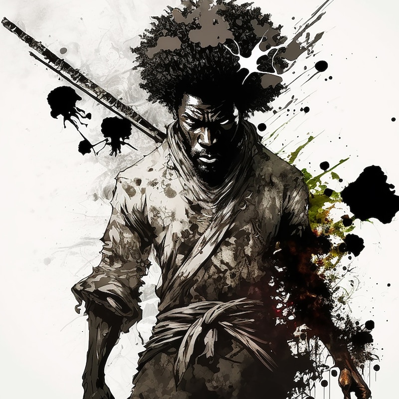 Afro Samurai Wall Decor - Etsy