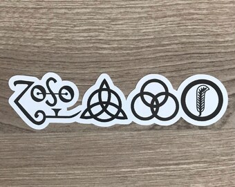 Led Zeppelin Band Logo Vinyl Decal Sticker Rock Music - Etsy