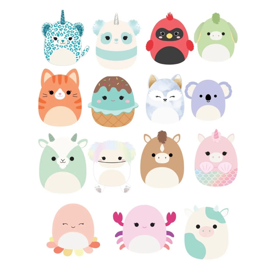 Squishmallows Sticker Pack of 15 Stickers - Etsy