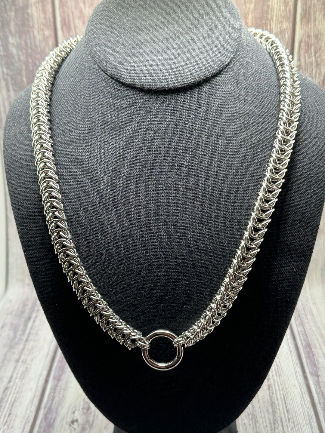 Stainless Steel Flat Box Chainmail Chain/collar - 22" - Etsy