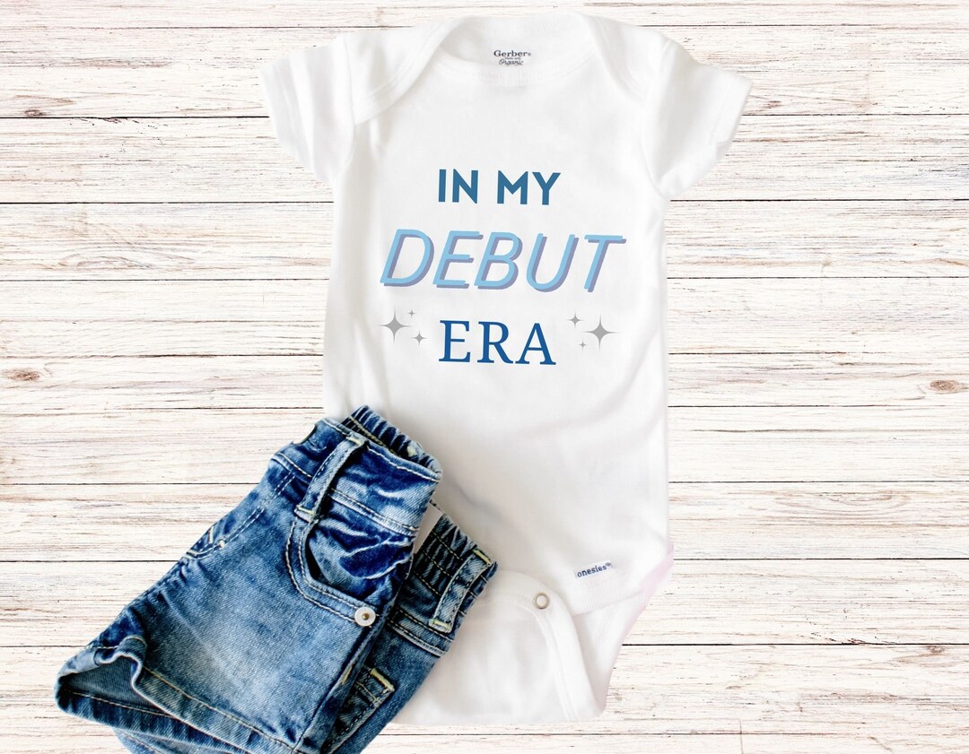 In My Debut Era Little Swiftie Onesie®, Taylor Organic Baby Bodysuit ...