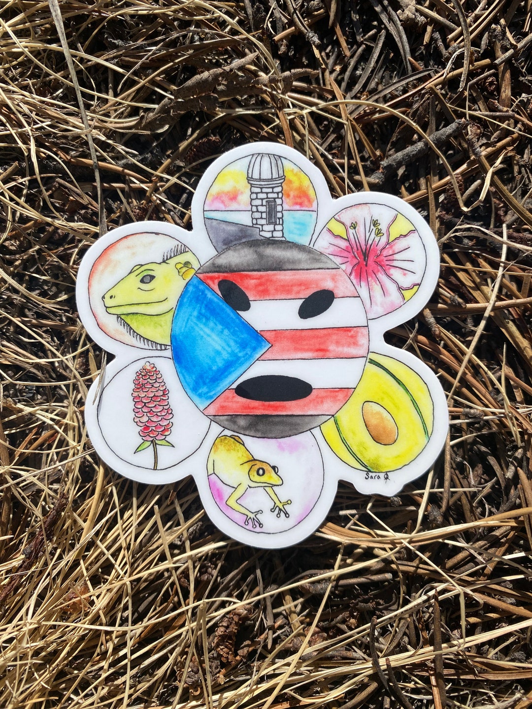 Taino Sol Sticker - Etsy