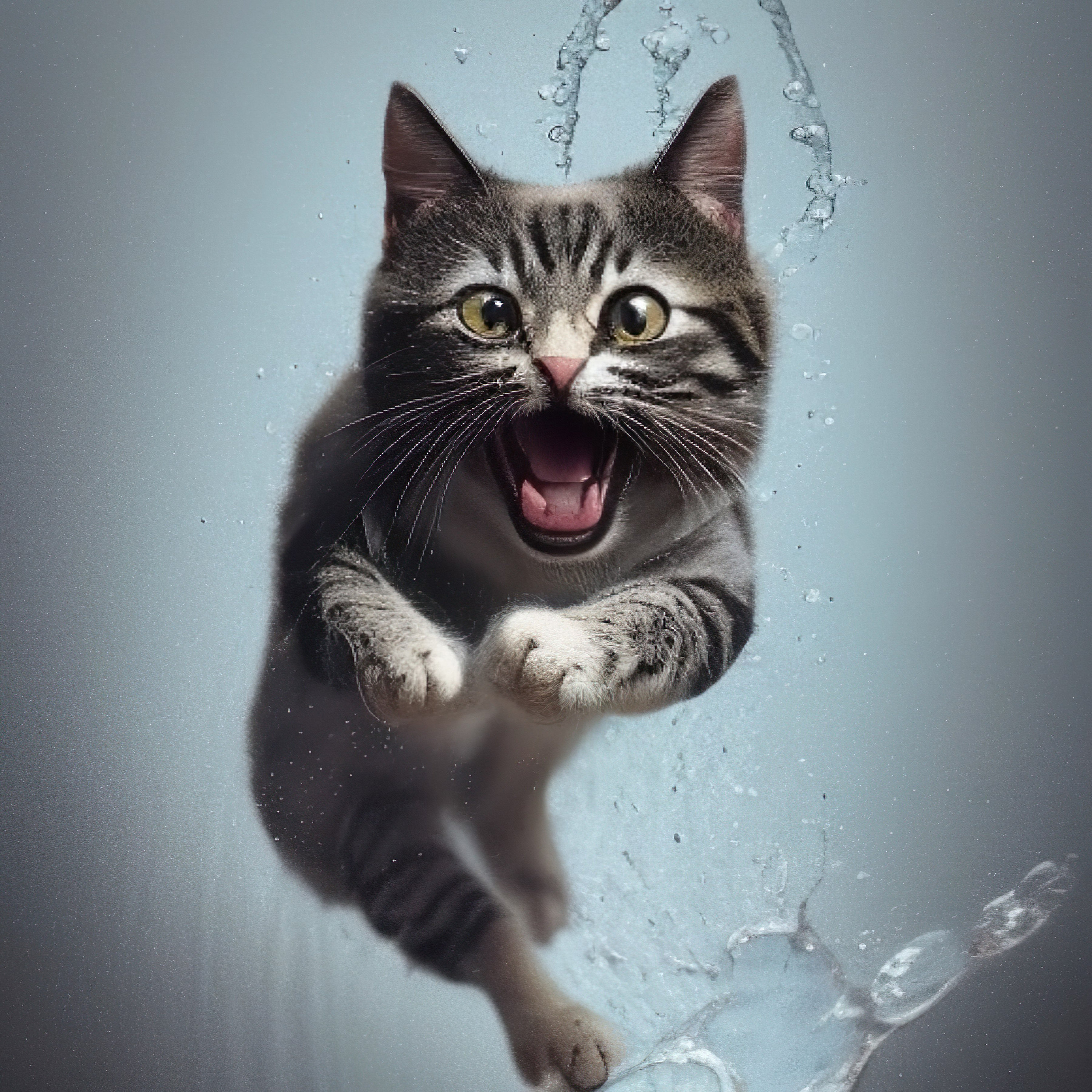 Funny Cat Art, Bathroom Art, Funny Cats, Cats Decor, Art for Kids, Cat ...