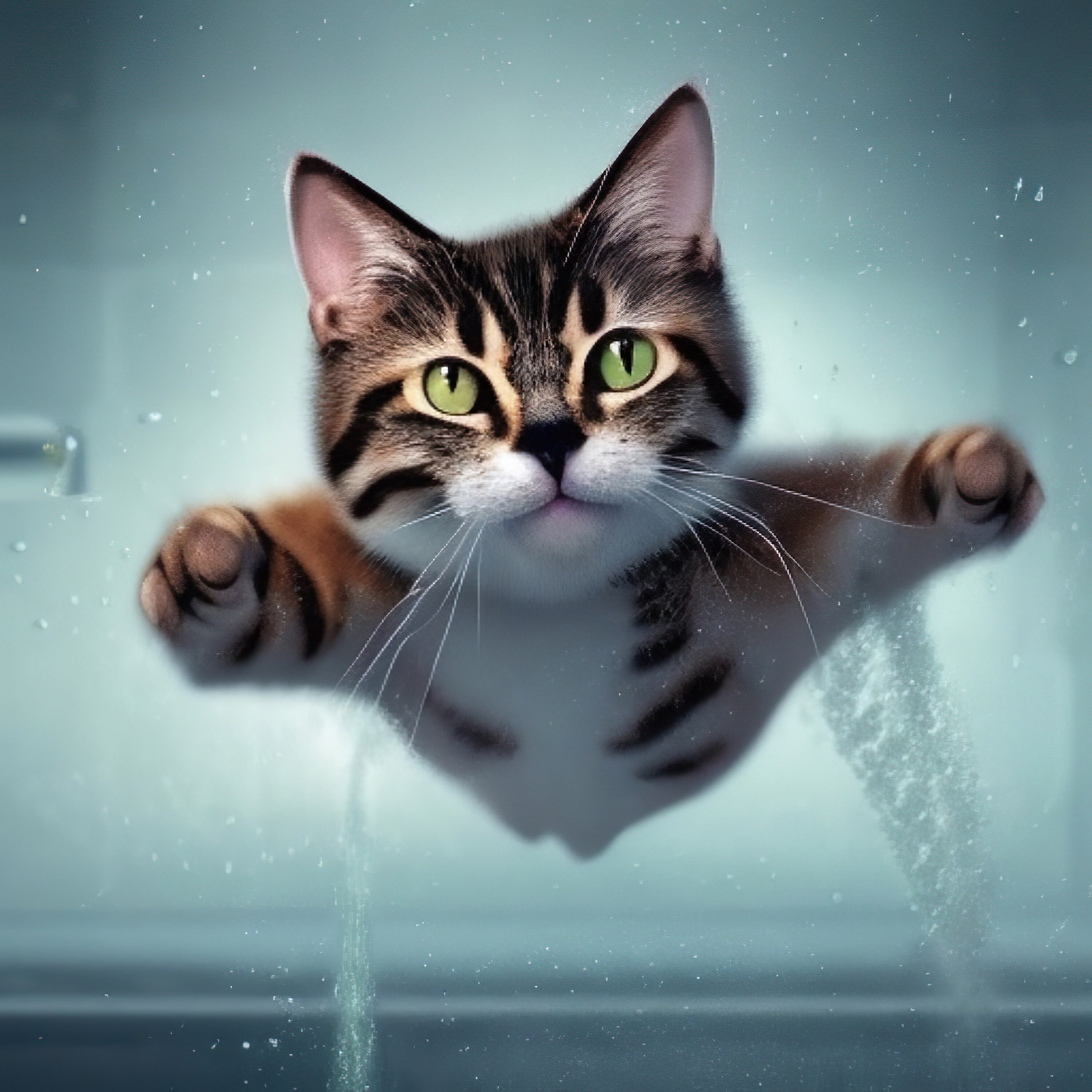 Funny Cat Art, Bathroom Art, Funny Cats, Cats Decor, Art for Kids, Cat ...