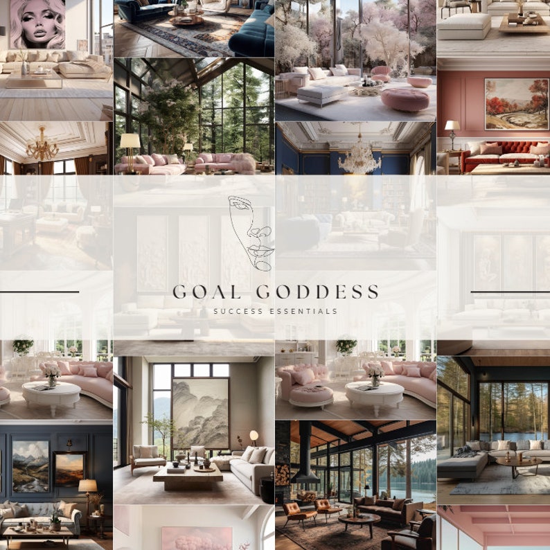 Zoom Background Set of 7 Virtual Meeting Backdrops Virtual - Etsy