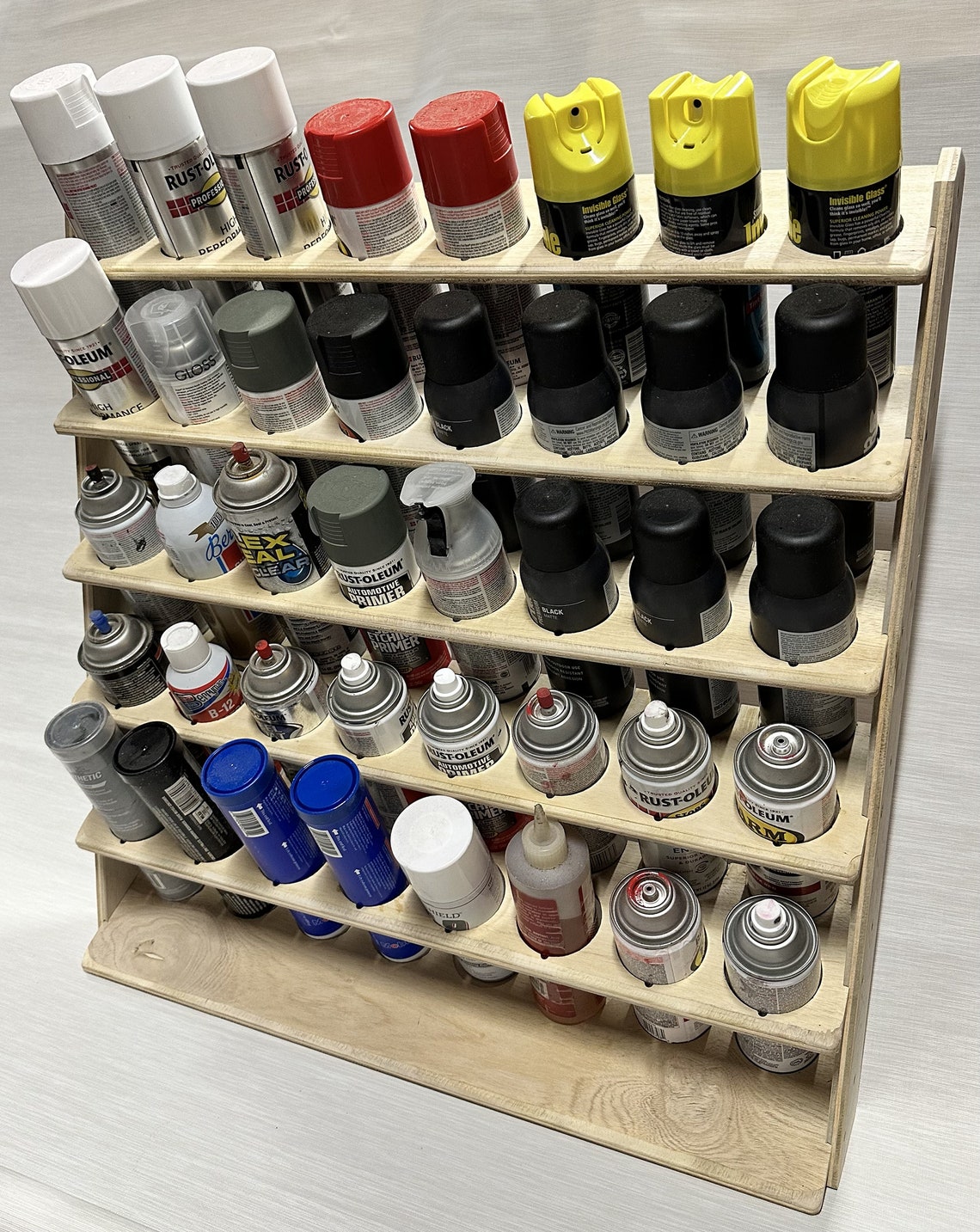 Spray Can Holder / Organizer, Floor Standing or Wall Mount, Spray Cans ...