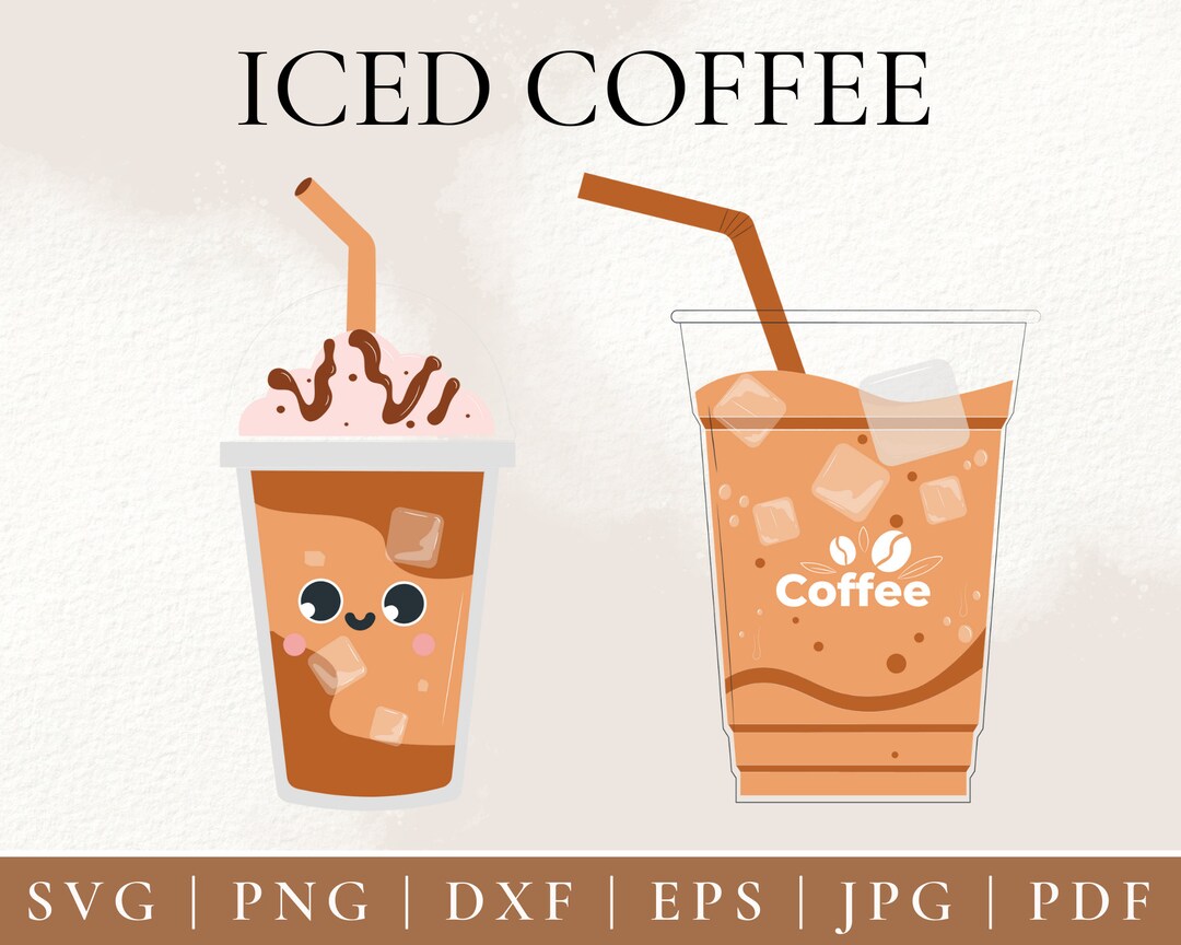 Iced Coffee Png, Iced Coffee Svg, Coffee Lover Png, Coffee Png, Iced ...