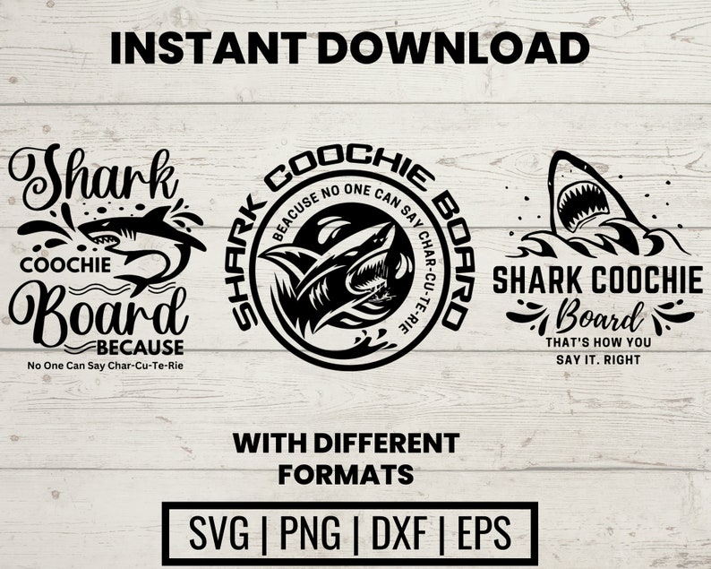 Shark Coochie Board Svg, Cutting Board Svg, Svg Files for Cricut ...