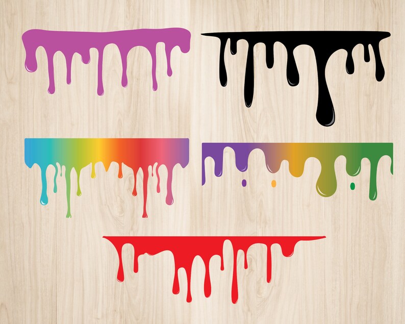 Dripping Borders SVG Dripping Borders Clipart Blood Drip Seamless ...