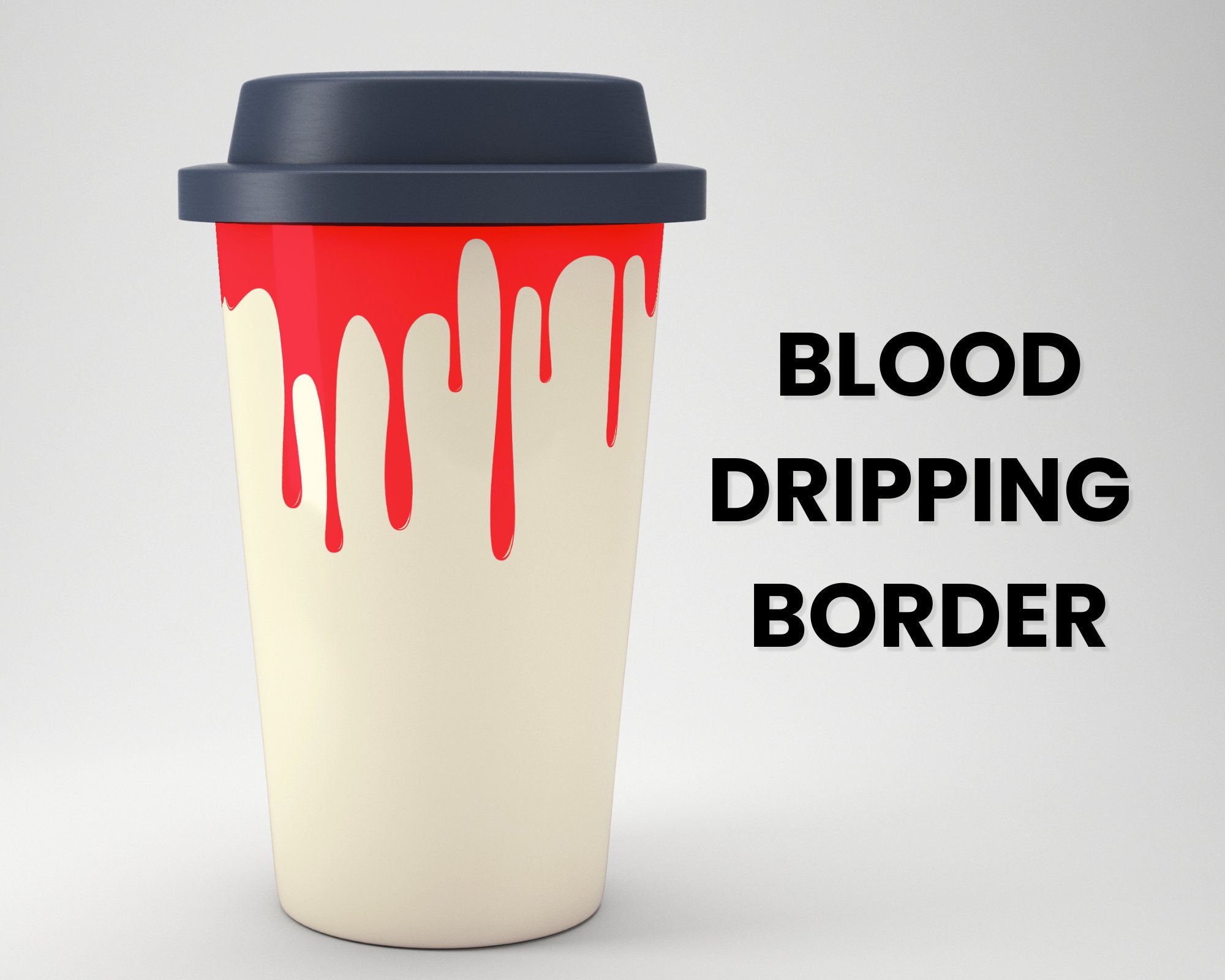 Dripping Borders SVG | Dripping Borders Clipart | Blood Drip Seamless ...
