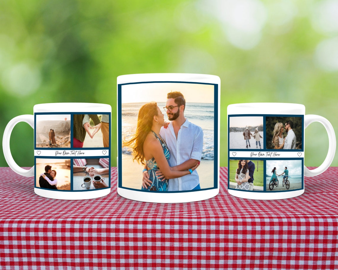 Photo Collage Template for Mug, Family Photo Collage Template, Digital ...