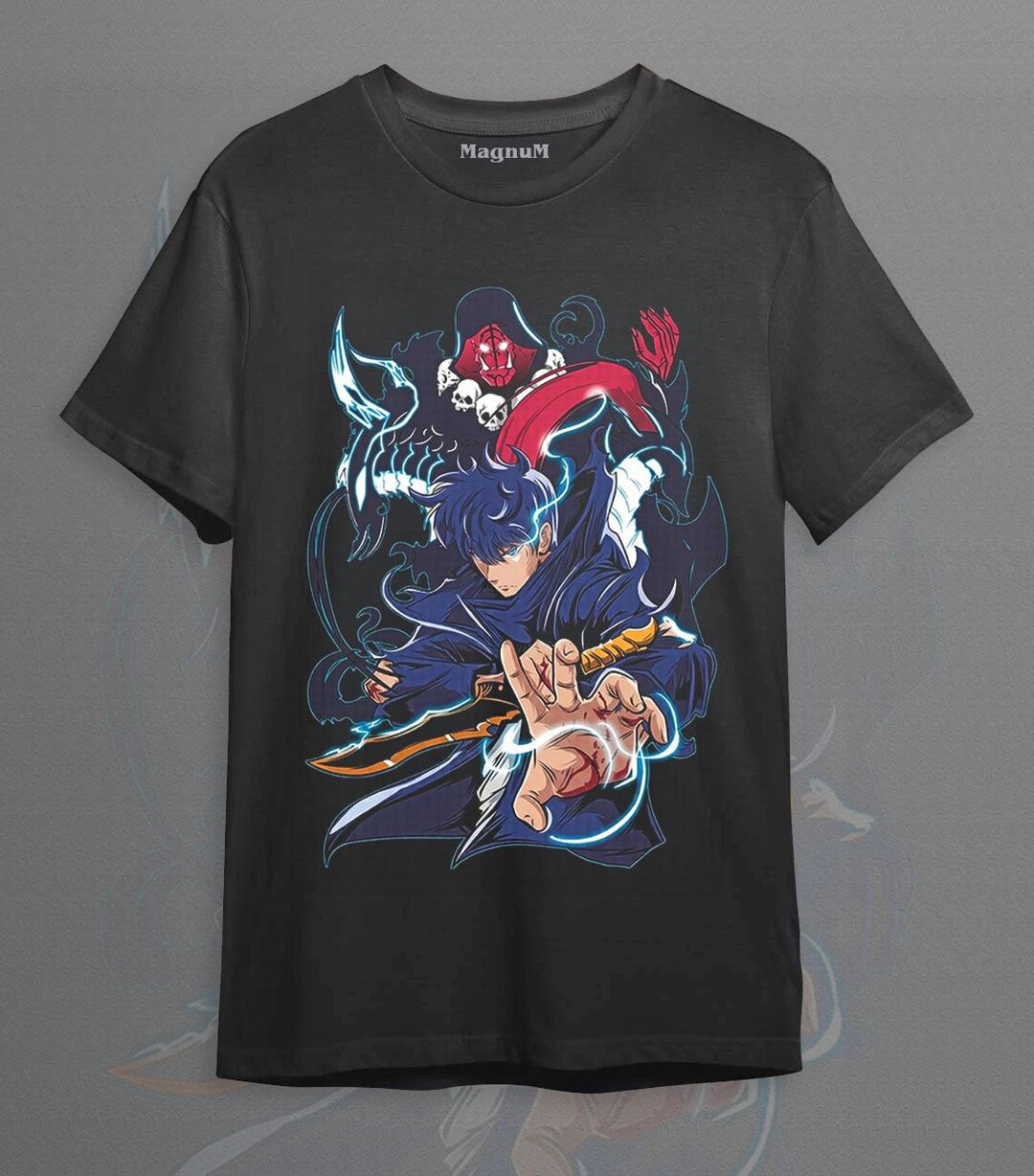 Sung Jin Woo Solo Leveling Anime T-shirt, Sweatshirt, Comfort Colors ...