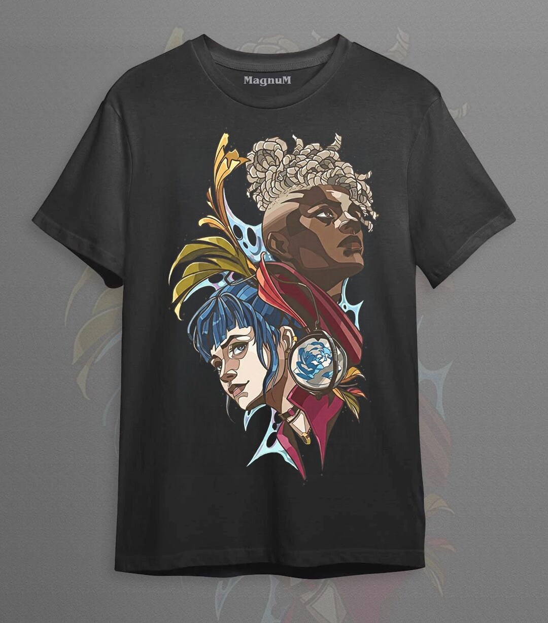 Arcane Ekko X Jinx Lol Game T-shirt, Sweatshirt, Comfort Colors, Youth ...