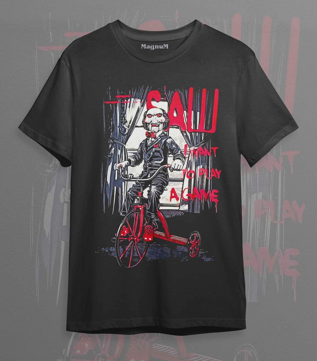 Vintage Saw Jigsaw Horror Movie Unisex T-shirt Limited Saw Movie Tshirt ...