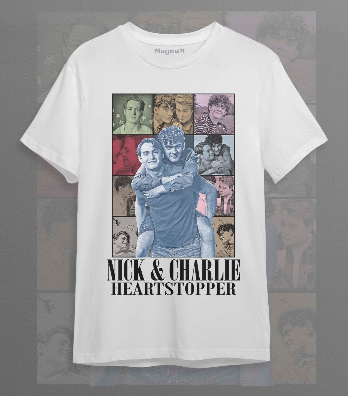 Nick & Charlie Heartstopper the Eras Tour Unisex Softstyle T-shirt ID ...