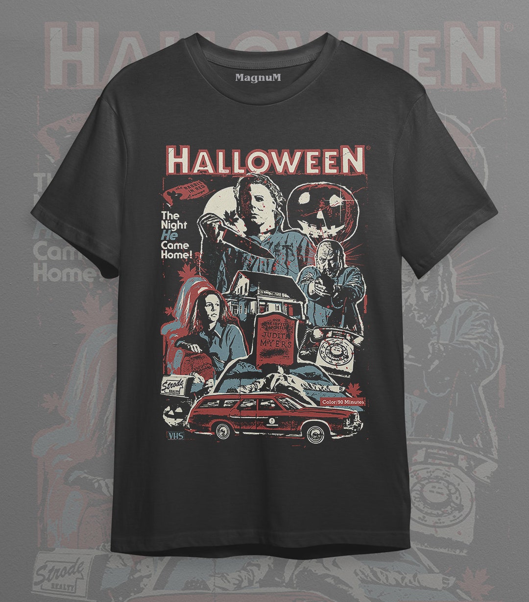 Vintage Halloween Horror Movie Unisex T-shirt - Etsy