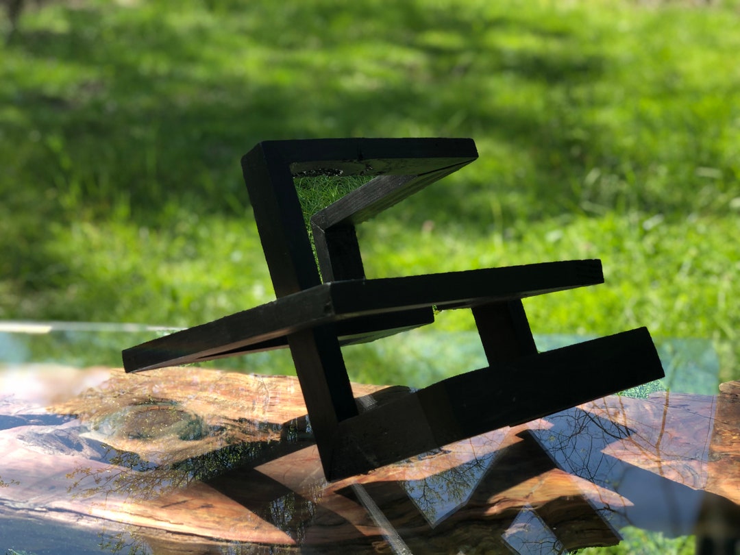 Reclaimed Wood Infinite Cube - Artisanal Elegance for Your Table - Etsy