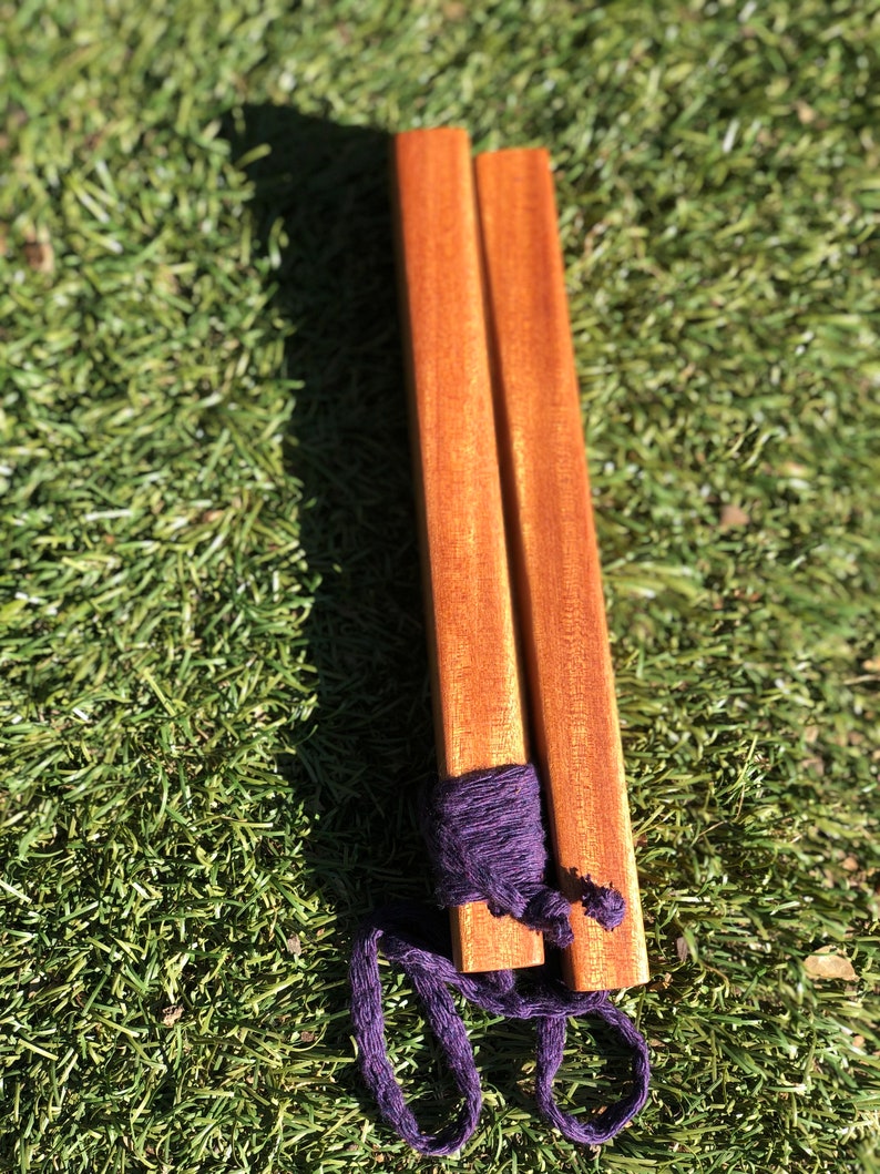Handmade Cherry Wood Hyoshigi – Traditional Japanese Clappers for Sumo ...