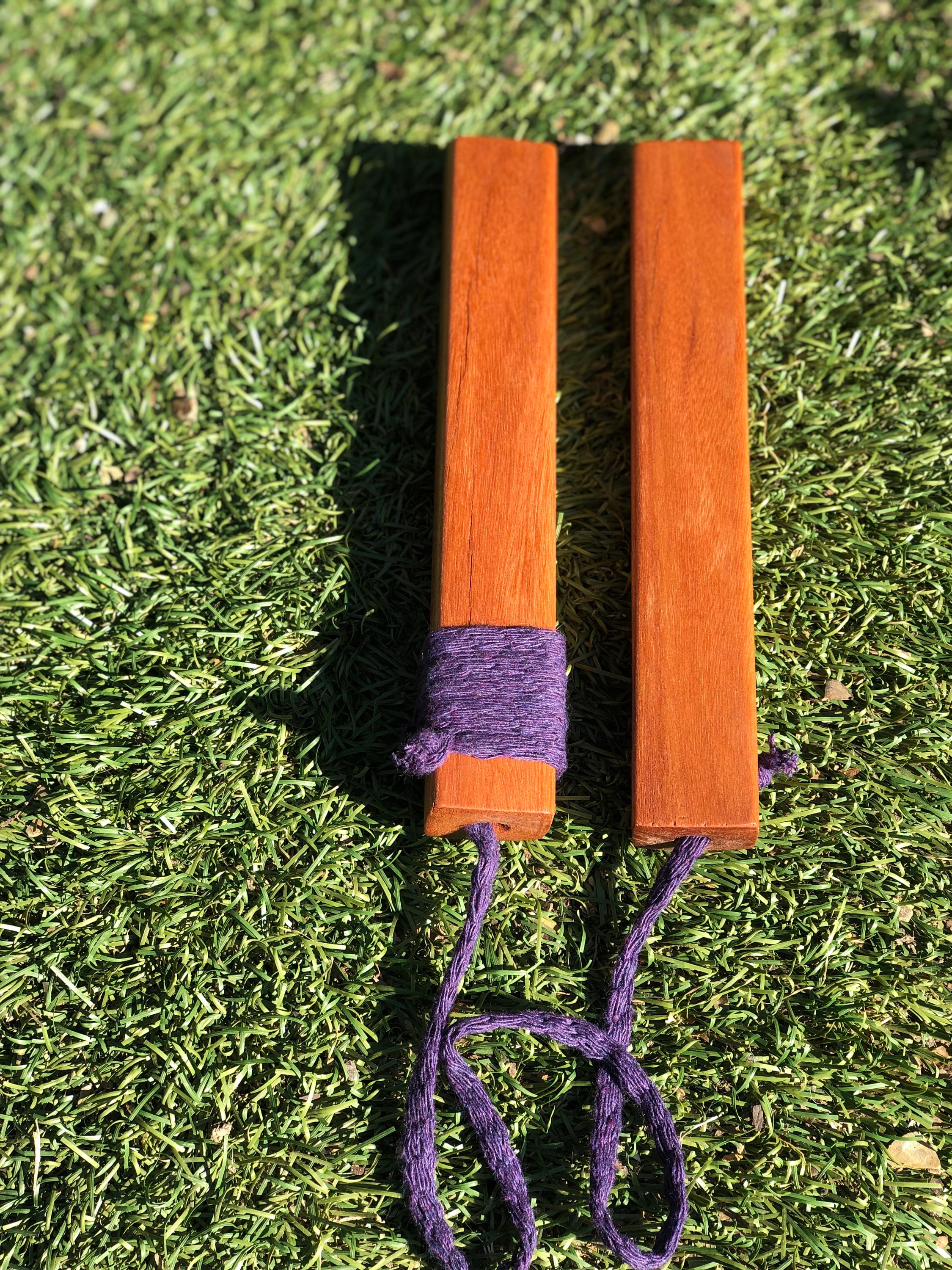 Handmade Cherry Wood Hyoshigi – Traditional Japanese Clappers for Sumo ...