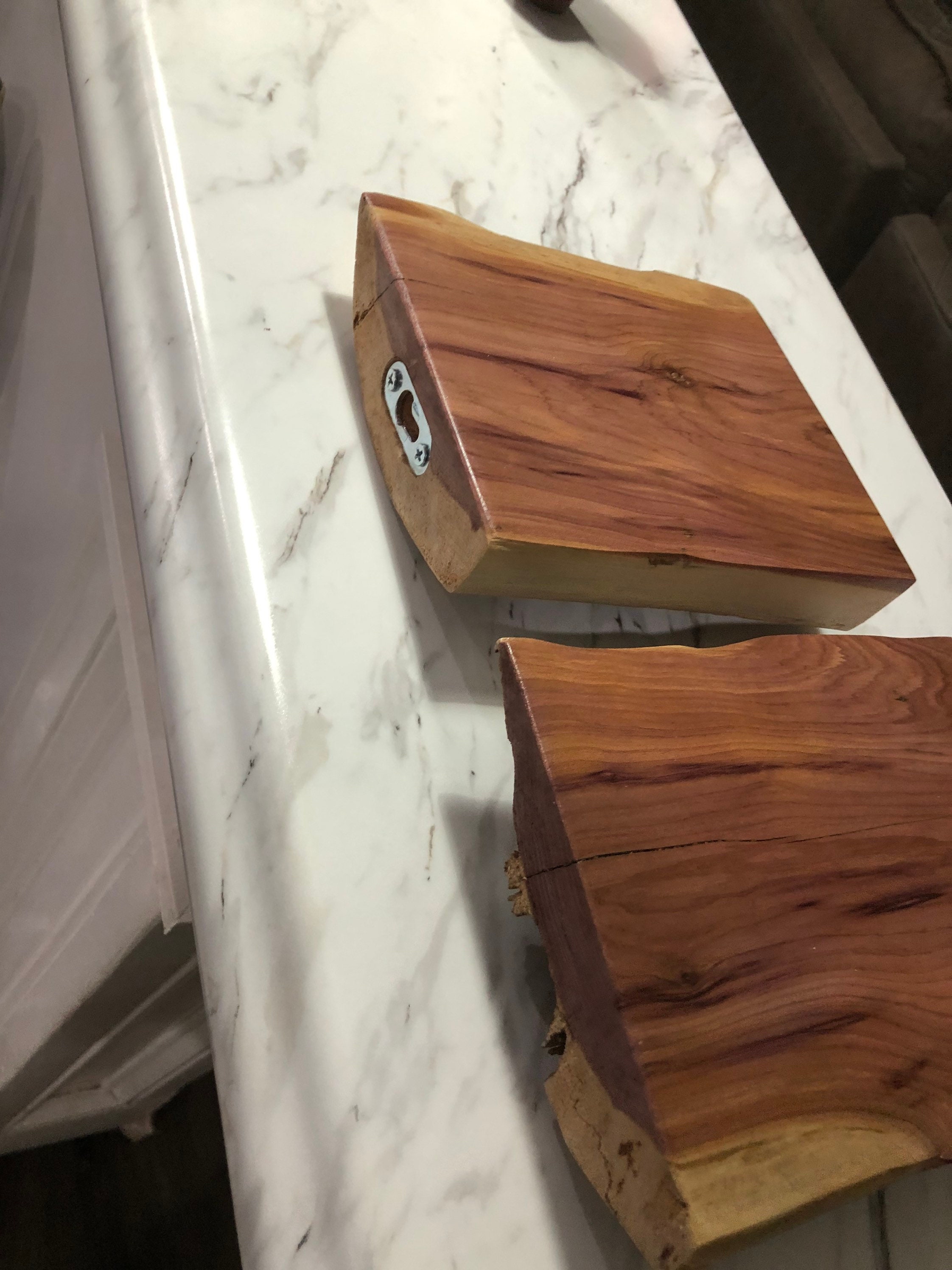 Reclaimed Cedar Floating Shelves: Handcrafted Elegance With Natural ...