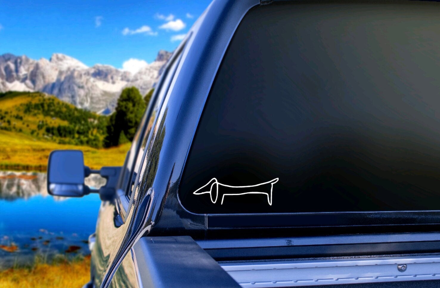 Picasso Wiener Dog Car Decal Dog Car Decal Personalized - Etsy