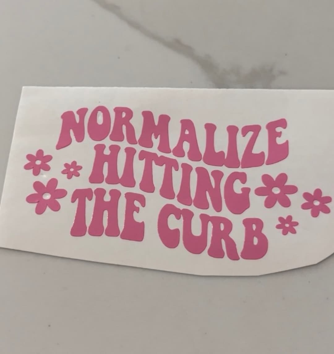 Normalize Hitting the Curb | Car Decal | Car Decals | Vinyl Mirror ...