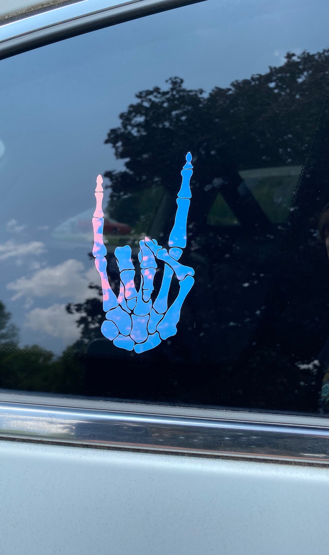 Skull Hand | Rock on Sign | Skeleton Hand Rock on | Skull Hand Vinyl ...