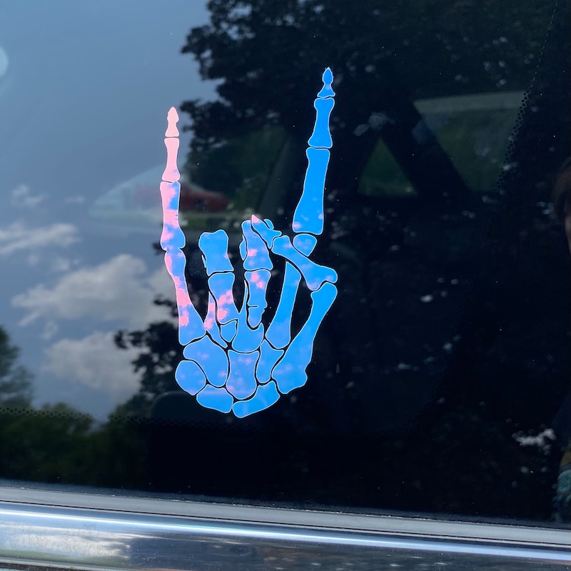 Rock Horns Car Decal - Etsy