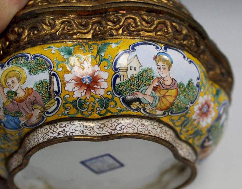 Chinese Enamel Box - Etsy