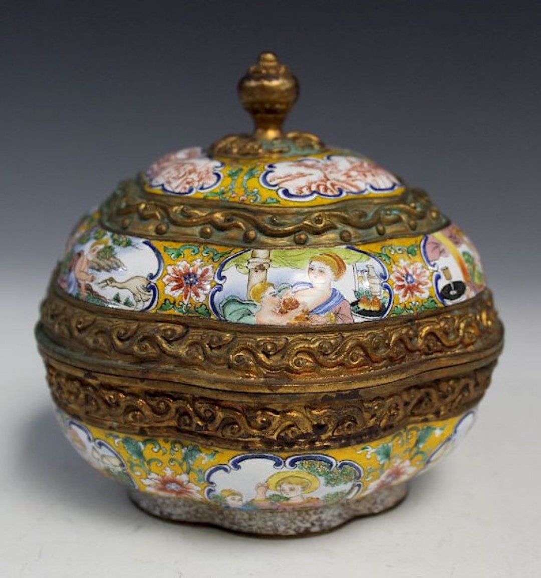 Chinese Qing Enamel Box - Etsy