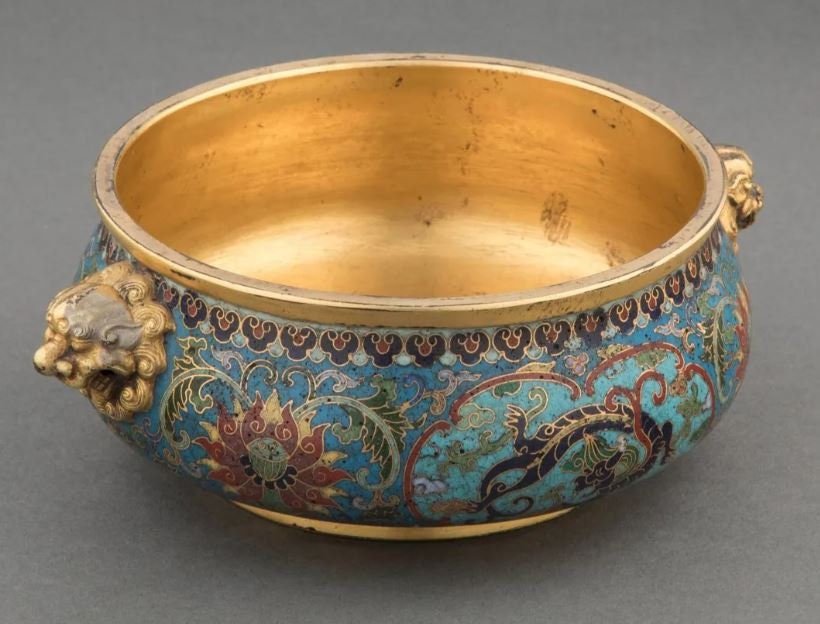 Chinese Cloisonne Censer - Etsy