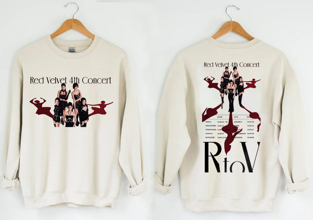 Red Velvet 4th Concert : R to V Shirt Red Velvet 2023 World - Etsy