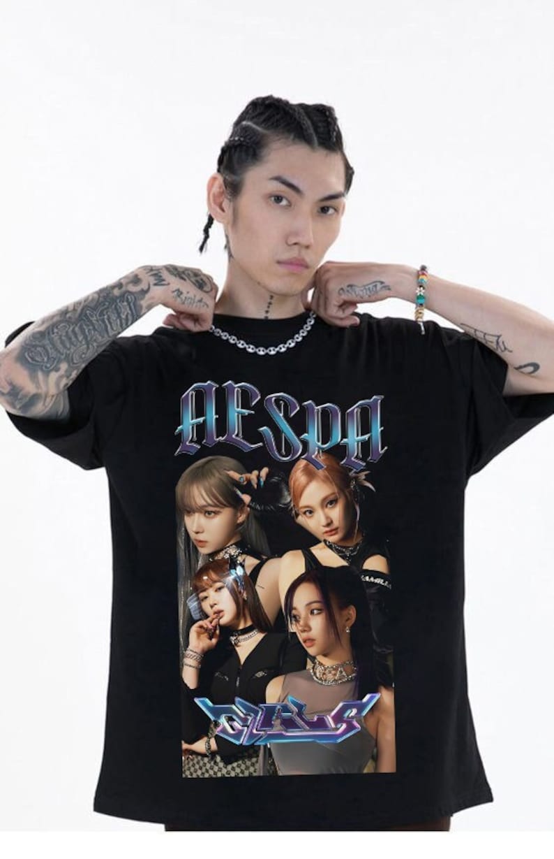 AESPA GIRLS Y2K T-shirt Aespa Merch Aespa Girls Graphic Tee - Etsy