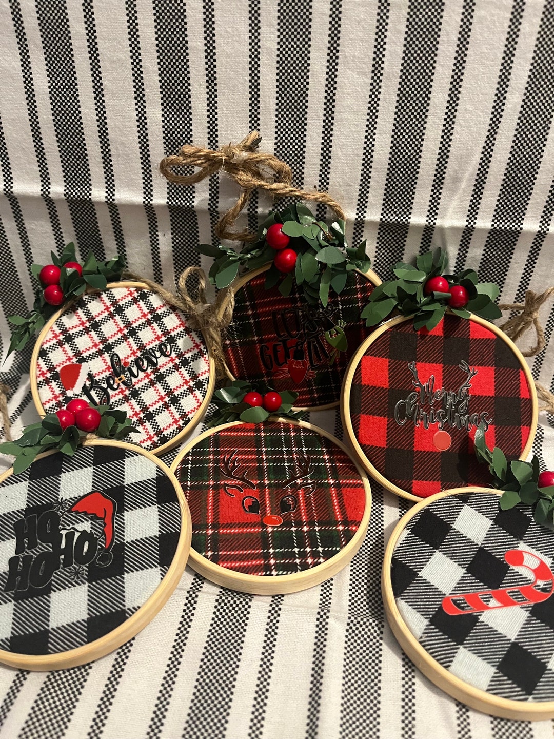 Flannel Ornaments - Etsy