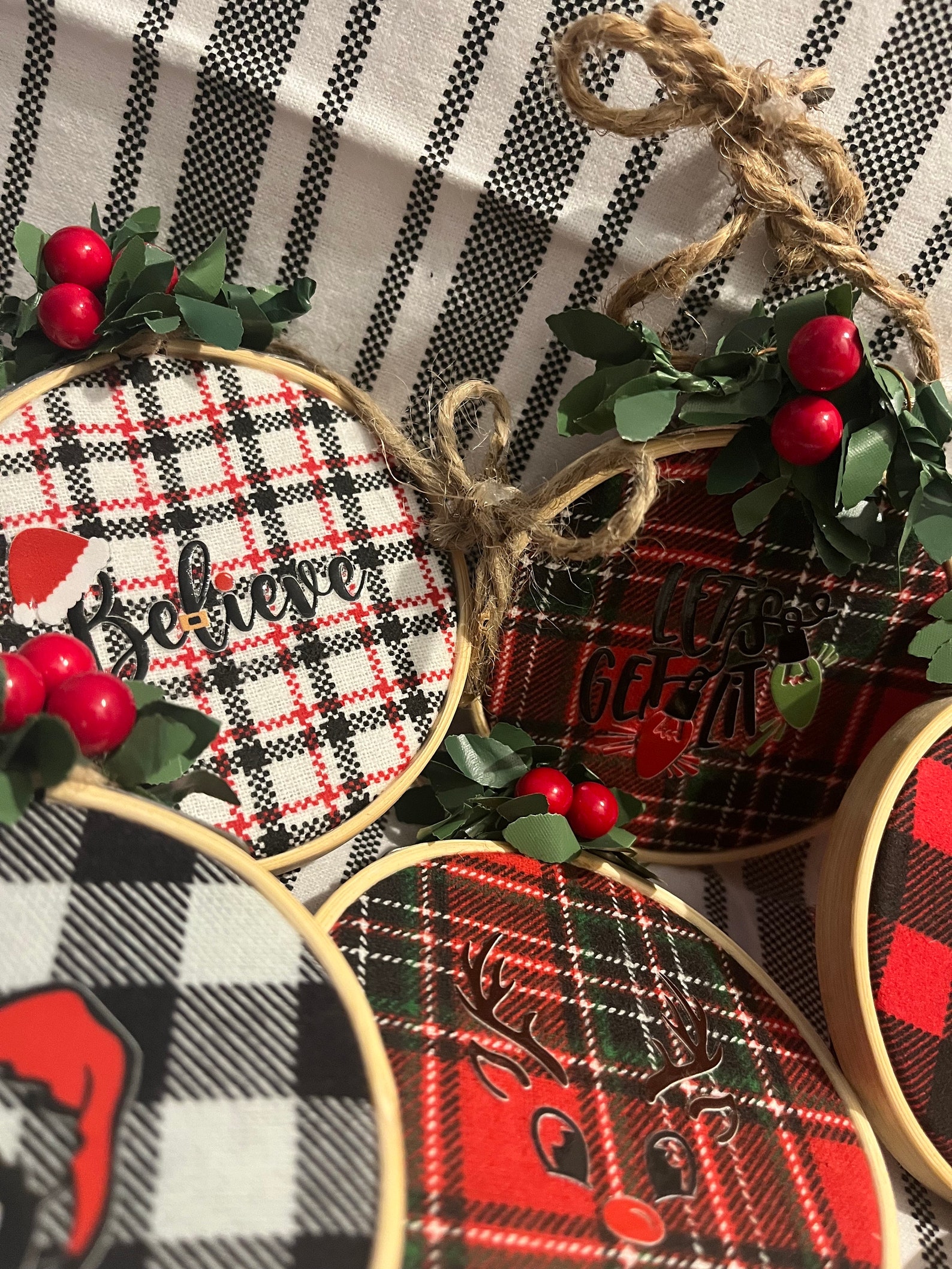 Flannel Ornaments - Etsy