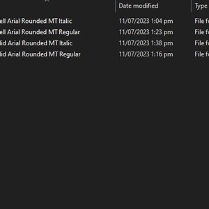 Arial Rounded MT Font Digital Download Letters, Numbers, Symbols, High ...