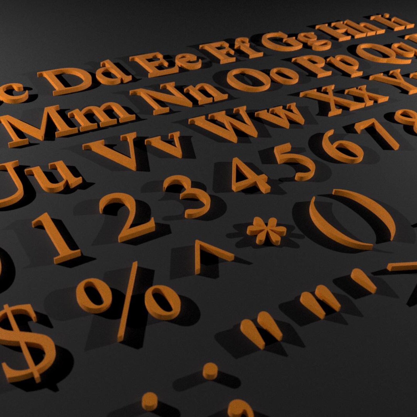 Times New Roman Font STL Files: 3D Printing & CNC (digital Download) - Etsy