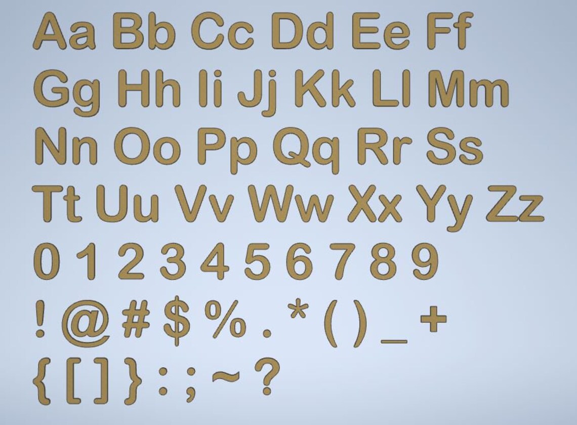 Arial Rounded MT Font Digital Download Letters, Numbers, Symbols, High ...