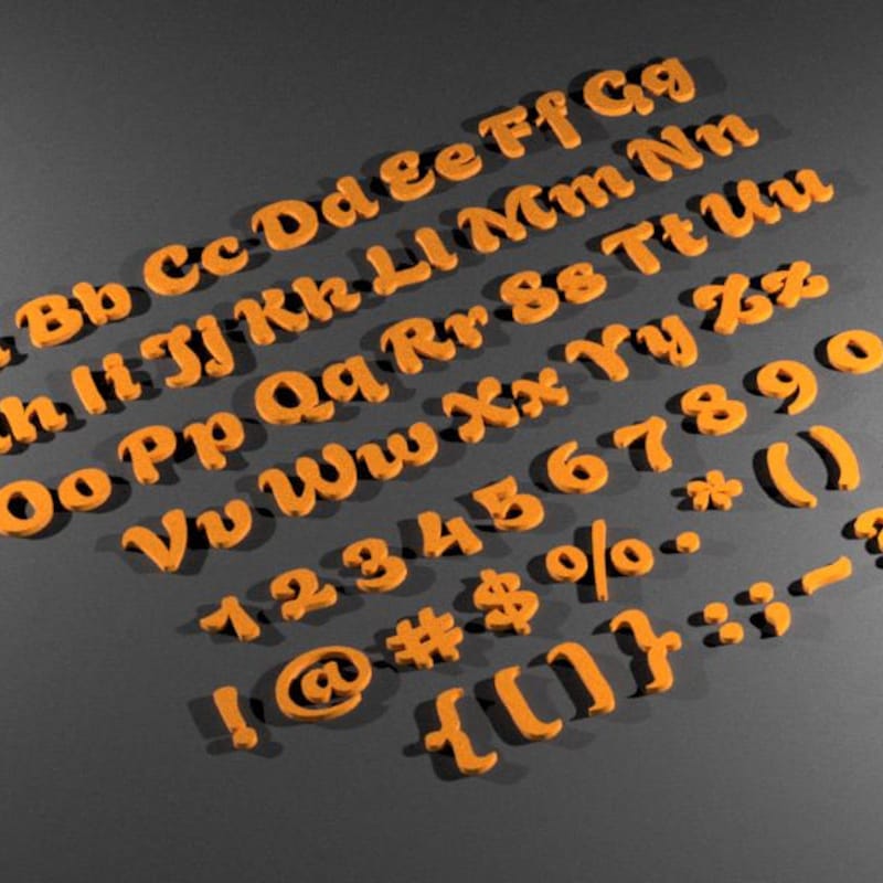 3d Black Letters - Etsy