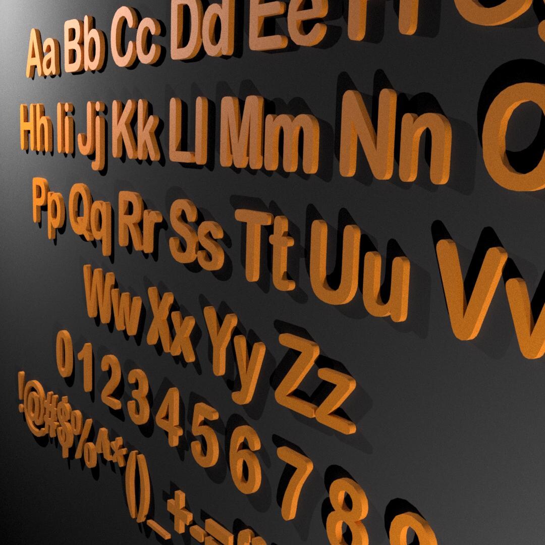 Bundle Fonts STL Files: 3D Printing & CNC - Etsy Australia