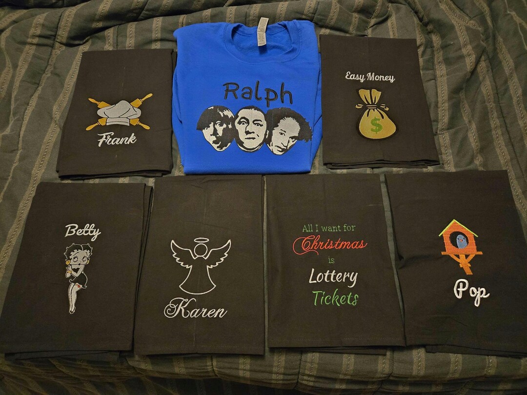 Custom Embroidered Apparel - Etsy