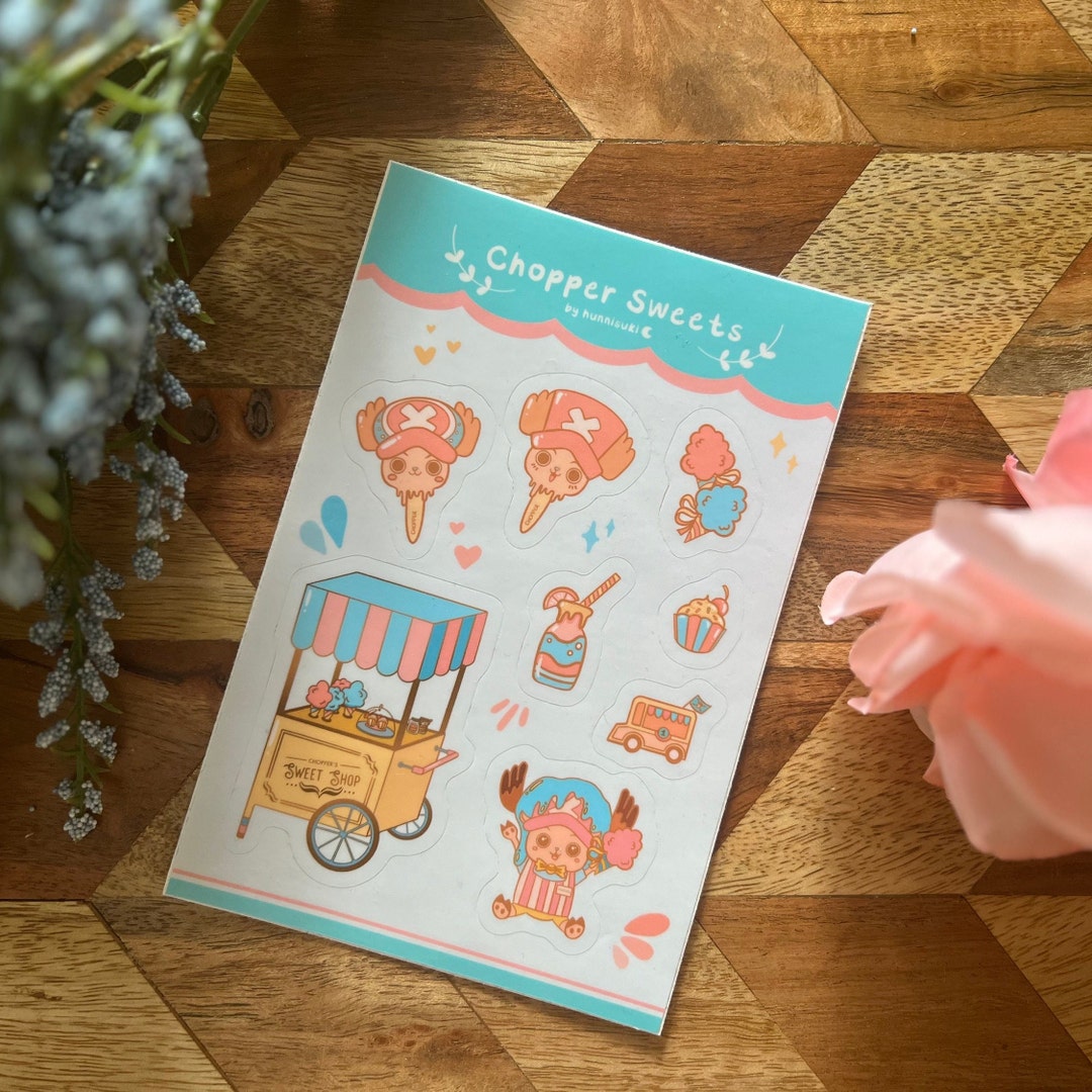 Cute OP Cotton Candy Carnival Sticker Sheet Journal Stickers, Scrapbook ...