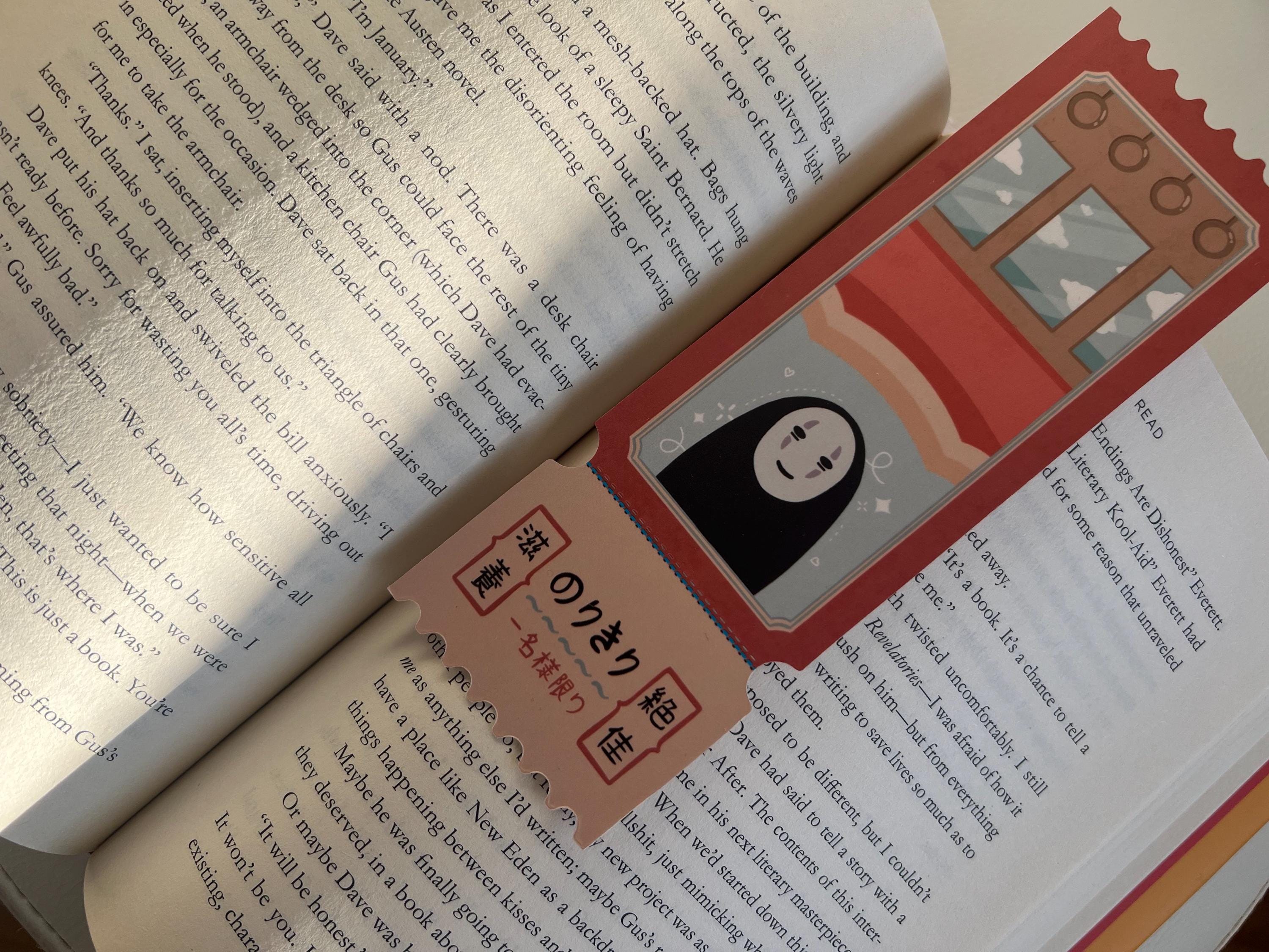 No Face Tearable Bookmark | for Book Lovers & Anime Movie Nerds | Gift ...