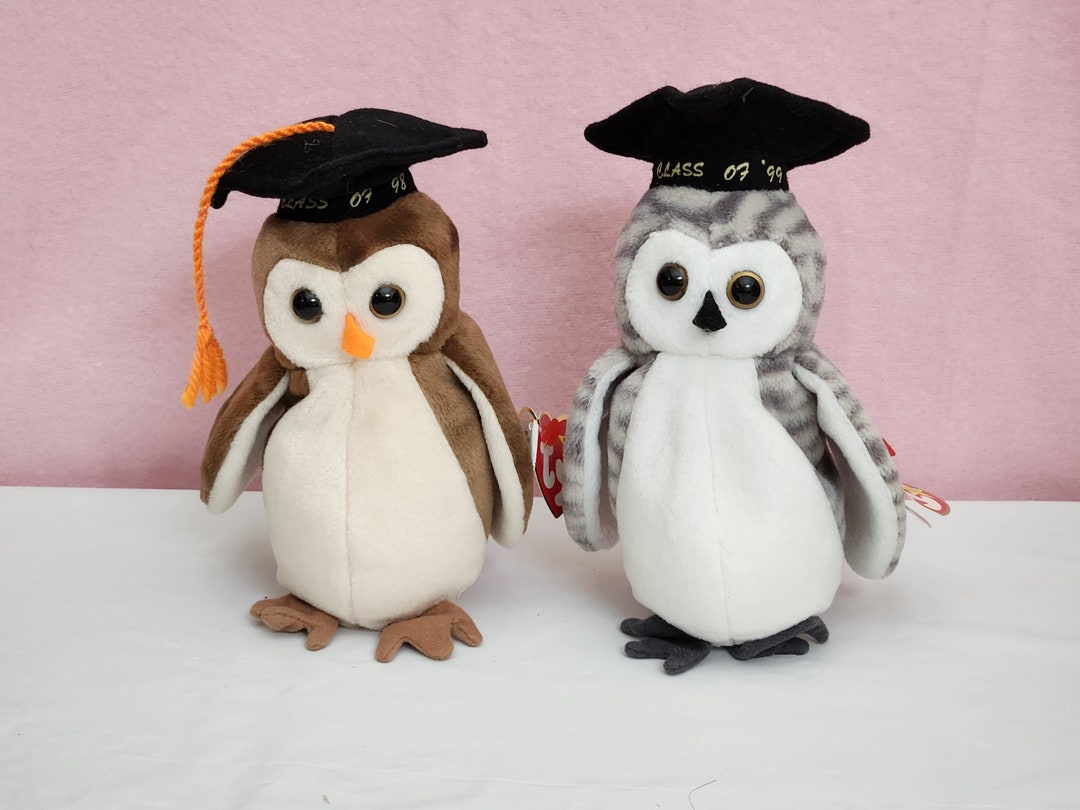 Classic Vintage TY Beanie Baby Class of 98 and 99 Wise Owls for ...