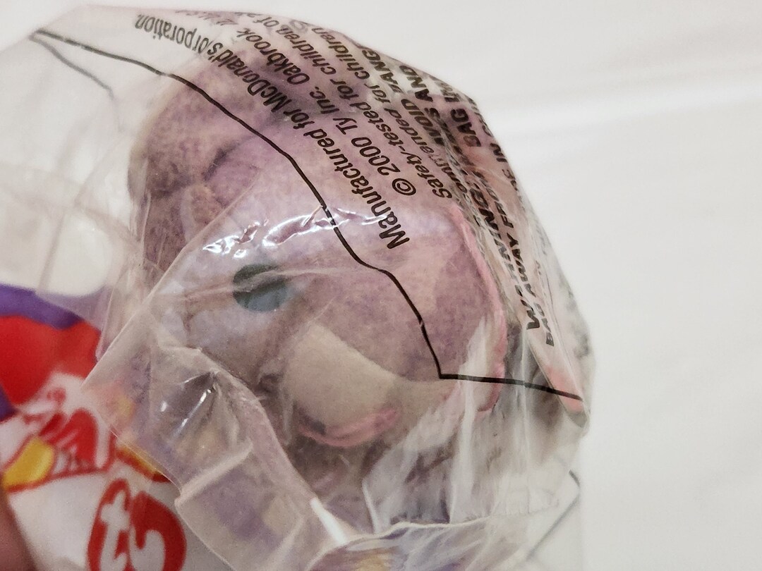 Classic Vintage Teenie Beanie Baby Springy the Lavender Bunny in ...