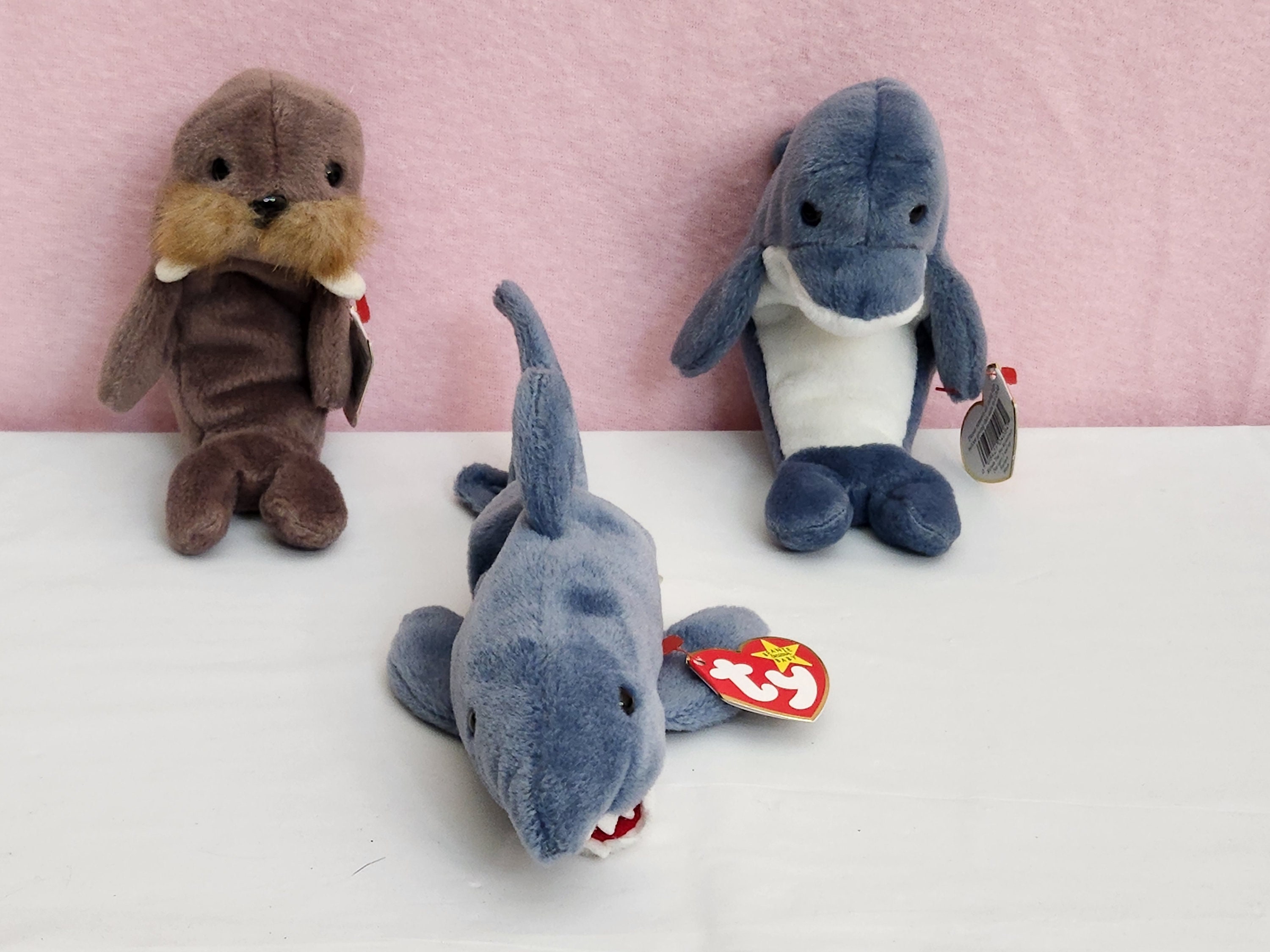 Classic Vintage Beanie Baby Under the Sea Crunch the Shark - Etsy