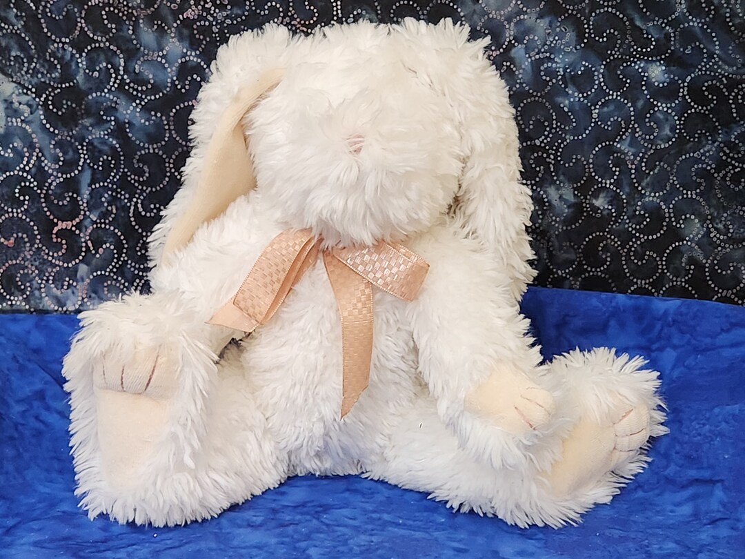 Vintage Boyds Simple White Bunny Rabbit Plush Jointed Bear 12 - Etsy