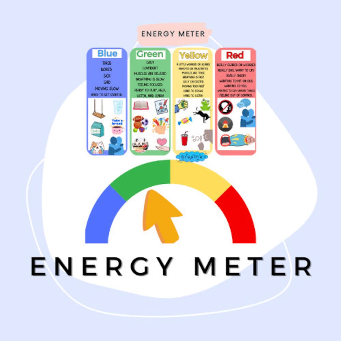 Energy Meter - Visual Support for Sensory Regulation- Digital Download ...