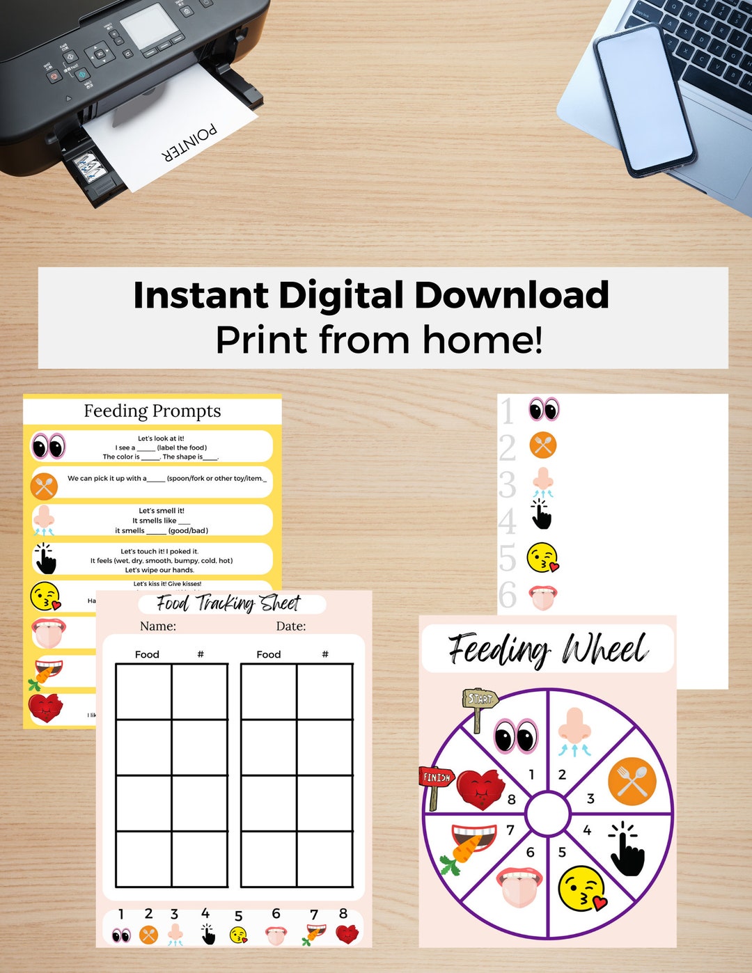 Feeding Visual for Feeding Therapists or Parents of Picky/anxious ...