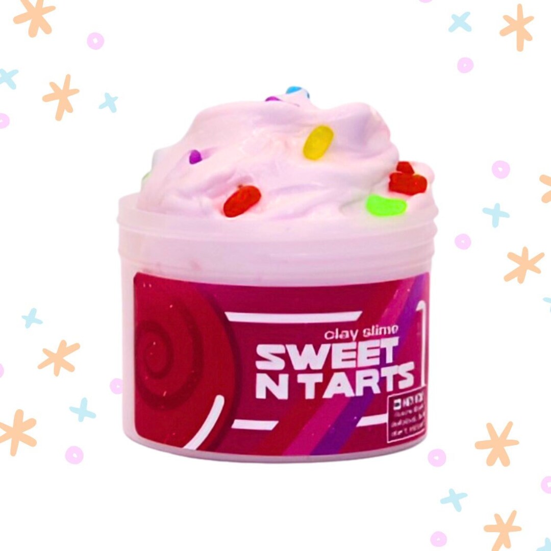 Sweet N' Tarts ~ Candy Themed Slime ~ Clay Slime ~ Scented - Etsy